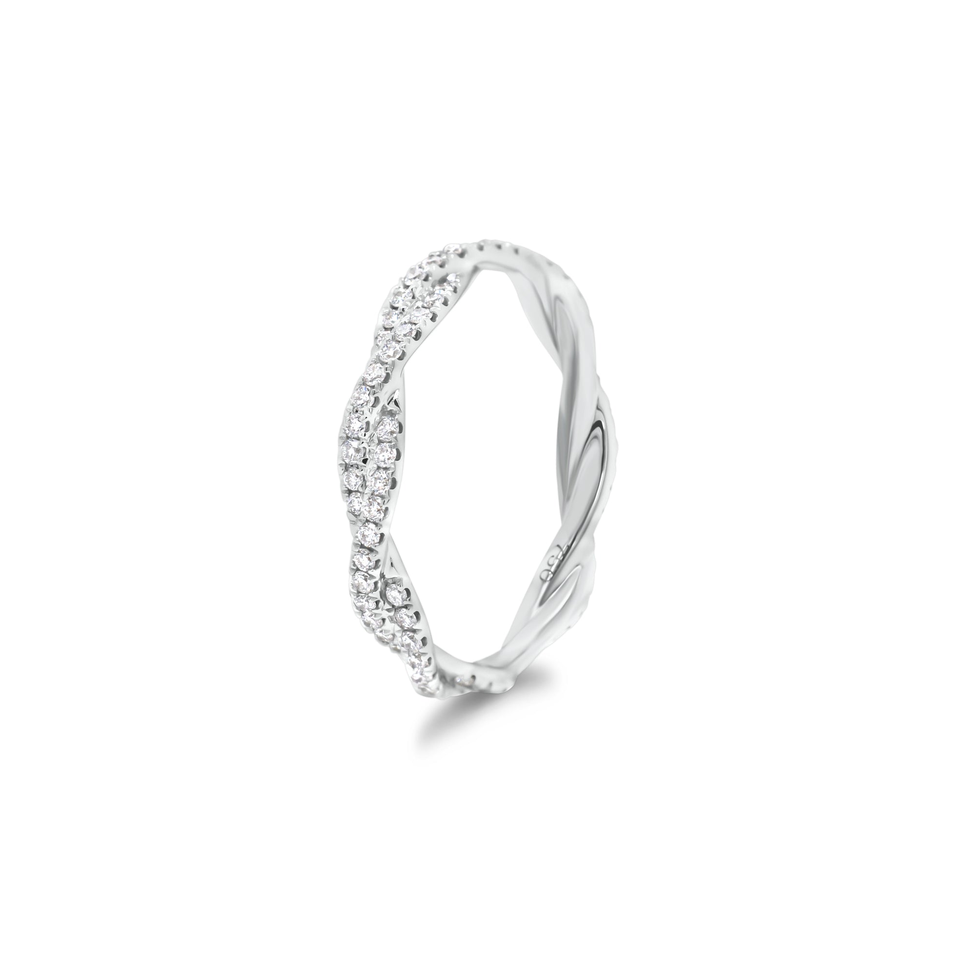 Diamond Twist Infinity Ring - Nuha Jewelers